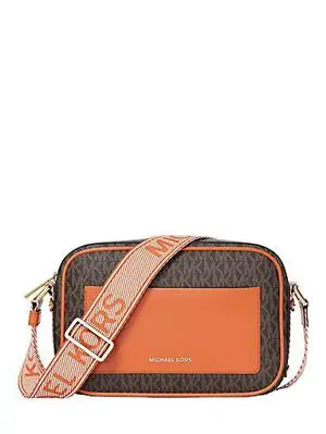 Michael Kors Signature Logo Crossbody Bag - Orange