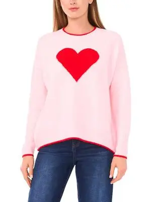CECE DUPRAZ Heart Graphic Crewneck Sweater