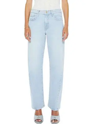 MOTHER The Half Pipe Hover Mid-rise Barrel Jeans - Instant Replay