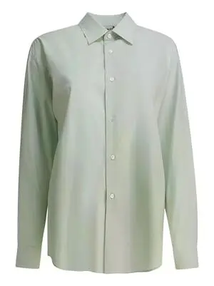 Auralee Finx-twill Shirt - Green