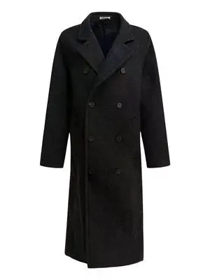 Auralee Double-breasted Wool Coat - Grey