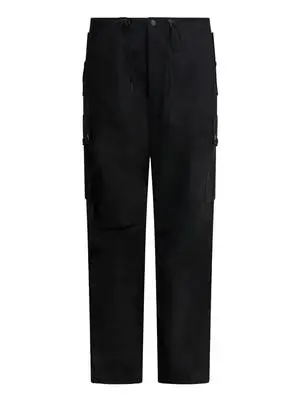 Needles Drawstring-waist Cargo Trousers - Black