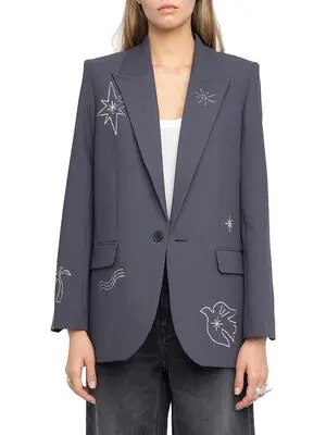 Zadig&Voltaire Vival Blazer - Anthracite
