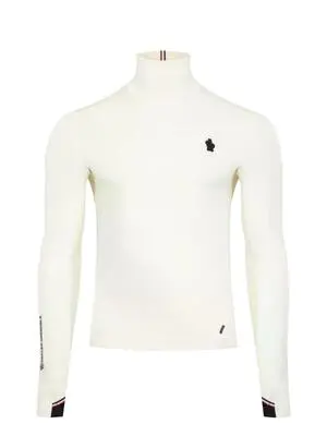 Moncler Logo Turtleneck Sweatshirt - Neutrals