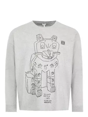 Loewe Graphic Long-sleeve T-shirt - Grey