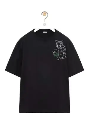 Loewe Loose Fit Graphic T-shirt - Black