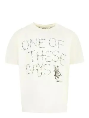 ONE OF THESE DAYS Barbed T-shirt - Neutrals