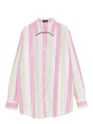 Etro Striped Long-sleeve Shirt - Pink