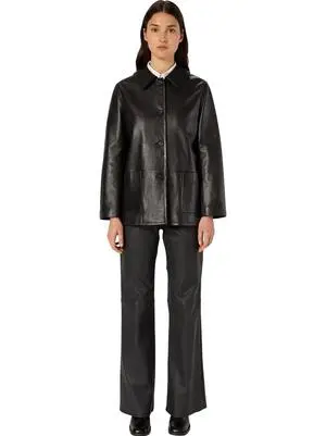 Gerard Darel Neva Leather Jacket - Black