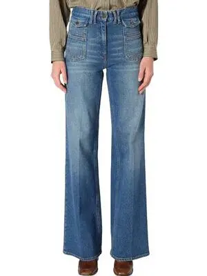 Gerard Darel Anna Flared High-rise Jeans - Universe