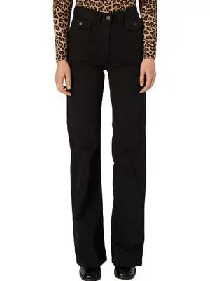 Gerard Darel Anna Straight High-waisted Jeans - Black