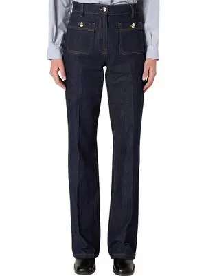 Gerard Darel Clema High-waist Straight Leg Raw Denim - Jeans