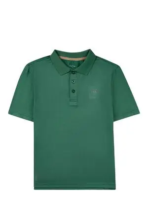 MEMOI Silky Dri-effect Short Sleeve Polo Shirt - Spruce Green