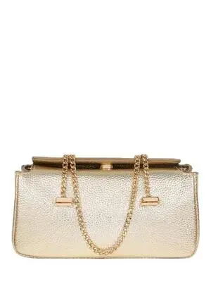Badgley Mischka Senna Faux Leather Clutch - Gold