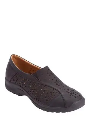 COMFORTVIEW Comfortview Maysen Floral Cutout Flats