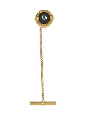 Dior Logo Tie Tack Pin - Gold
