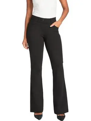 Betabrand 7-Pocket Dress Pant Yoga Bootcut Black