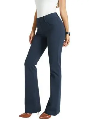 Betabrand 7-pocket Dress Pant Yoga Bootcut - Navy