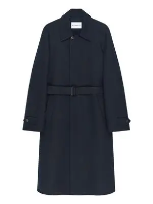 Givenchy Belted Car Coat - Dark Navy