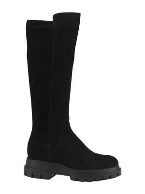 Agl Malika Boots With Chunky Sole - Black Velour