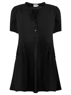 DEIJI STUDIOS Crew-neck Mini Dress - Black