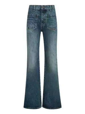 NILI LOTAN Florence Flared Jeans - Blue