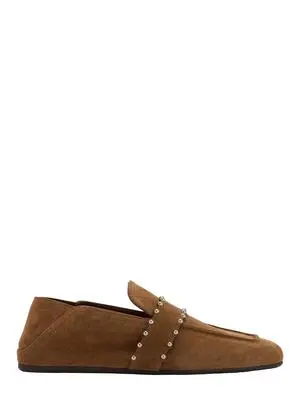 GIUSEPPE ZANOTTI Rupert Studded Moccasins - Light_brown