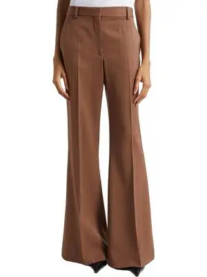 Stella McCartney Stripe Wool Bootcut Trousers - Sienna