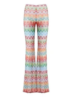 Missoni Floral-patterned Flared Trousers - Pink Multi