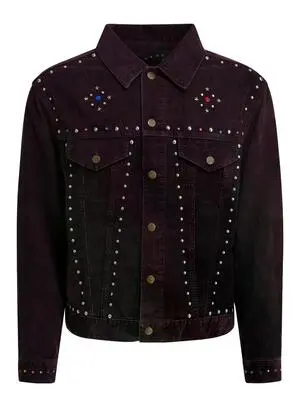 Needles Studded Butterfly-detail Jacket - Purple