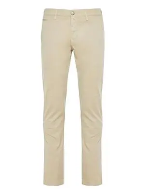 Jacob Cohen Cotton Blend Trousers - Beige