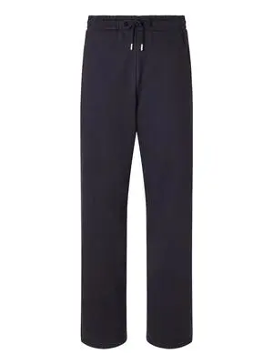 Dries Van Noten Cotton-Jersey Sweatpants Blue