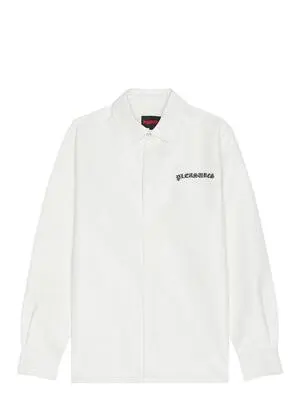 PLEASURES Resonate Overshirt - White