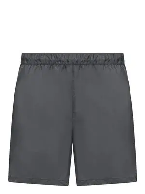 Prada Elasticated-waistband Swim Shorts - Grey