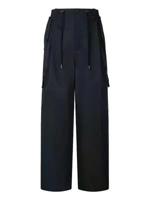 STUDIO TOMBOY Drawstring-waist Cargo Pants - Blue