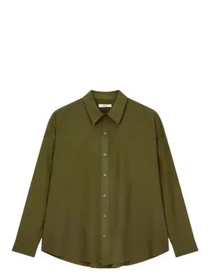 STUDIO TOMBOY Buttoned Long-sleeve Shirt - Green