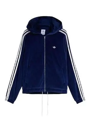 Adidas Wales Bonner Velour Track Jacket - Collegiate Navy Blue