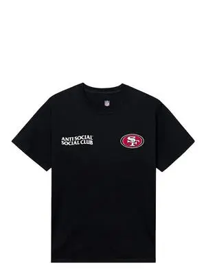 ANTI SOCIAL SOCIAL CLUB X San Francisco 49ers Team Tee Shirt - Black