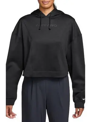 Nike Pro Therma-fit Fleece Hoodie - Black/white