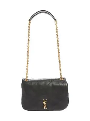 Saint Laurent Mini Jamie 4.3 Patchwork Leather Shoulder Bag Noir