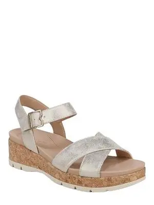 Dr. Scholl'S Ankle Strap Platform Slide Sandal - Taupe