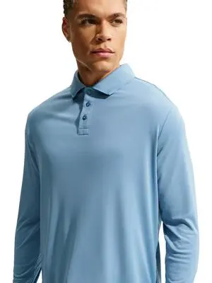 Nike Par Dri-fit Long-sleeve Golf Polo - Blue