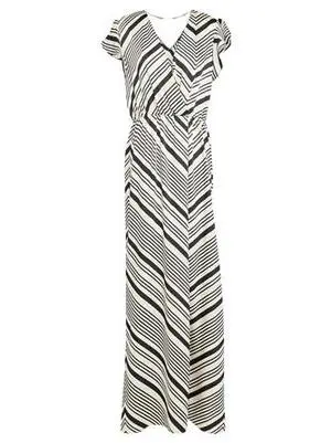 LIU •JO Striped Maxi Dress - White