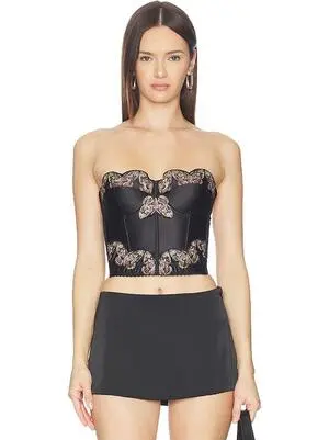 THISTLE AND SPIRE Luna Bustier - Black