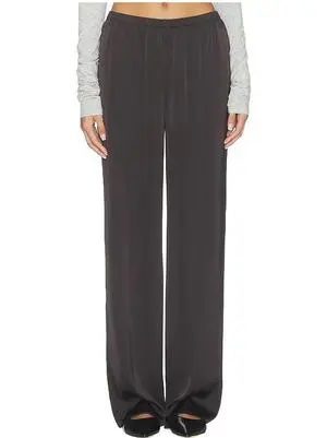 FAVORITE DAUGHTER The Effortless Wide Leg Trousers - Espresso