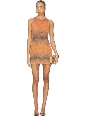 ASTA RESORT Natalia Gradient Mini Dress - Burnt Orange