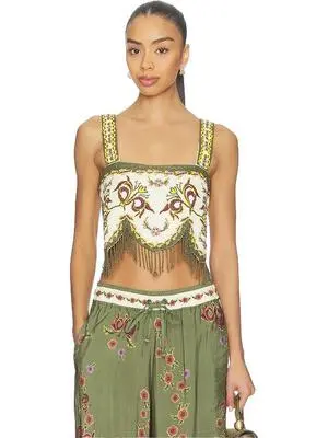 Agua Bendita Aida Crop Top - Olive