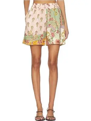 Agua Bendita Renata Printed Linen Shorts - Multi