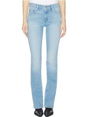 Paige High Rise Manhattan Boot Jeans - Blue