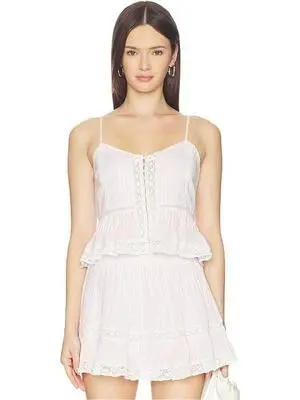 LoveShackFancy Aleni Top - Rose